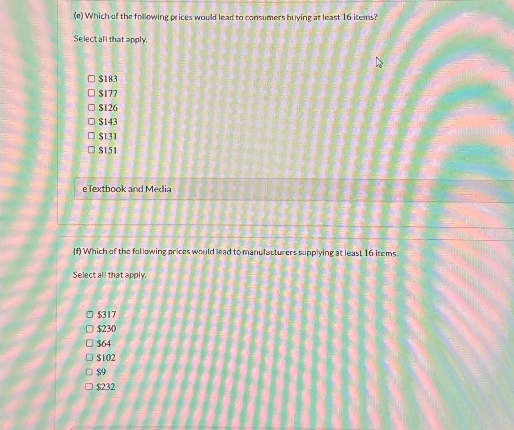Solved One of the tables below represents a supply curve; | Chegg.com