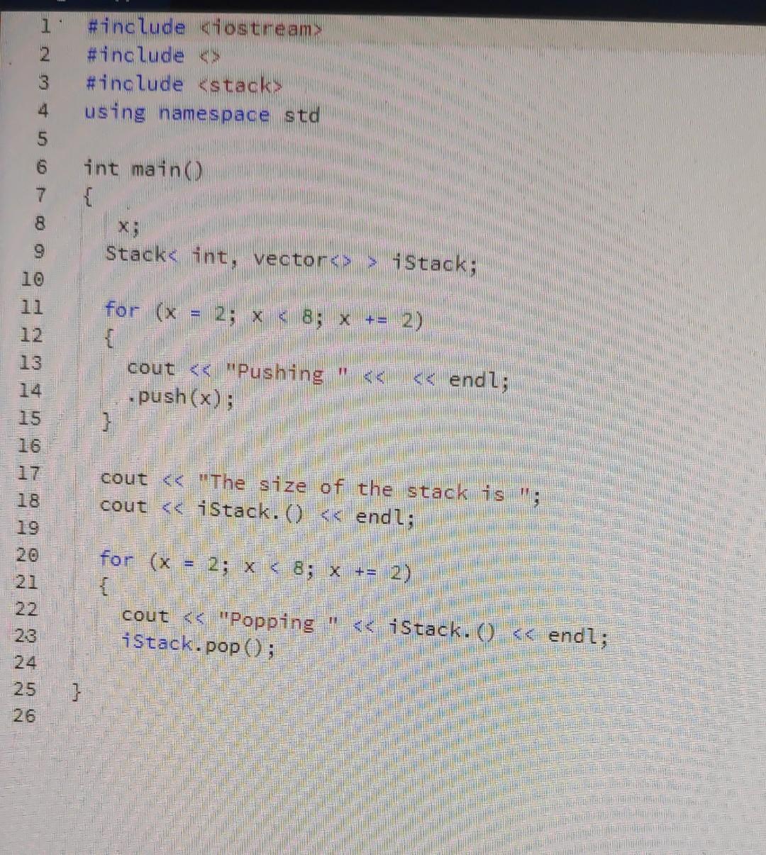 Solved Debug all the errors found in the given C++ program | Chegg.com
