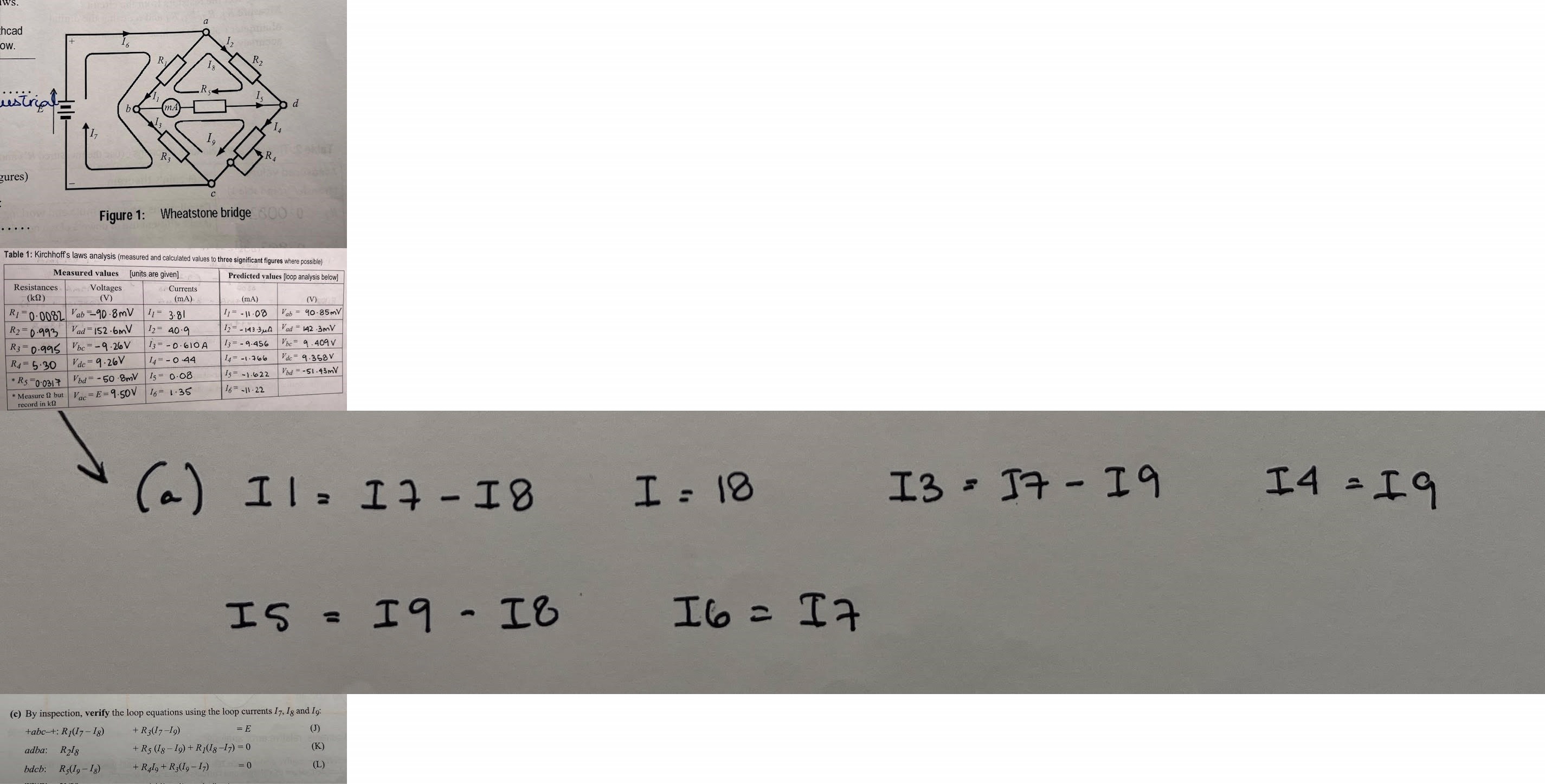 By inspection, verify the loop equations using the | Chegg.com
