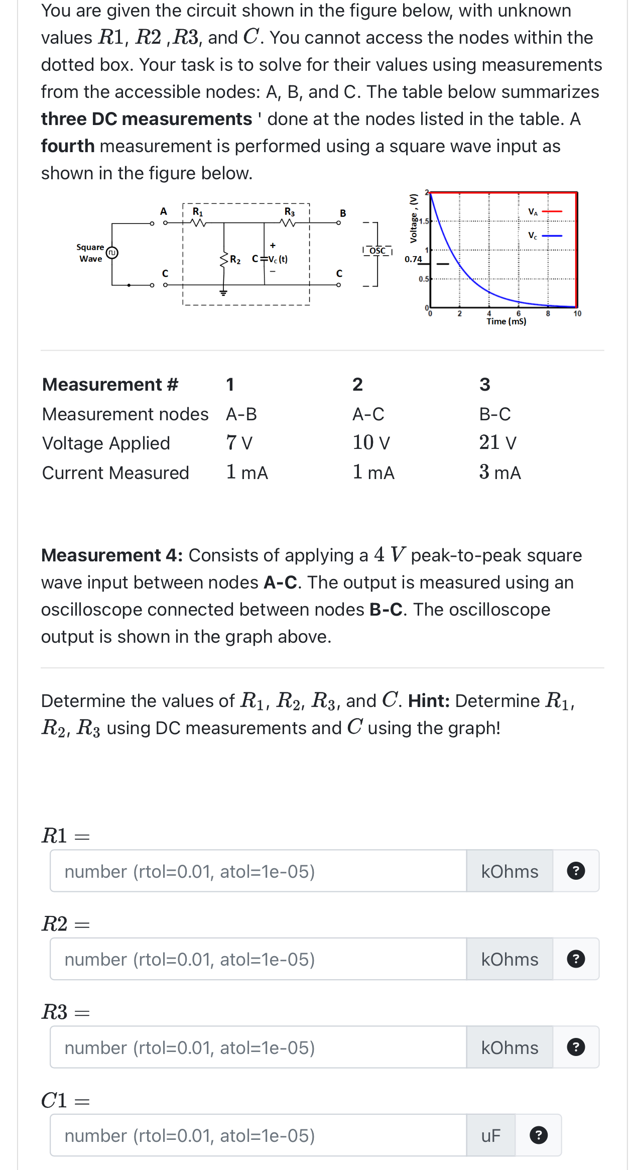 You are given the circuit shown in the figure below, | Chegg.com