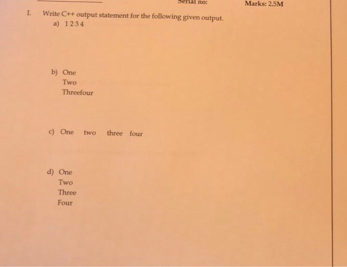 Solved Topic C Input And Output Statements Obtained 6614