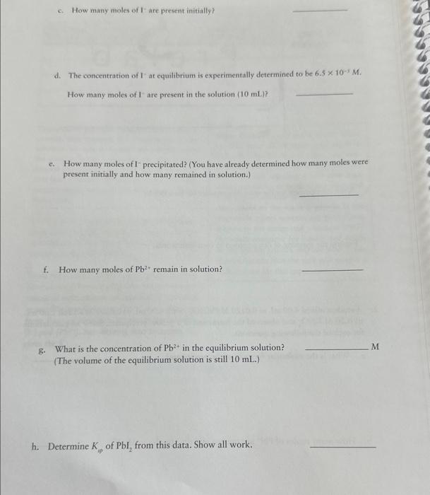 Solved 1. Write the equation for the solubility product for | Chegg.com Solved 1. Write the equation for the solubility product for | Chegg.com