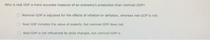 Solved 7. Real versus nominal values and correcting for | Chegg.com