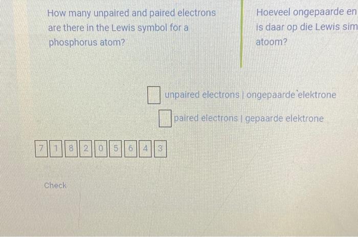 Solved How many unpaired and paired electrons. are there in | Chegg.com