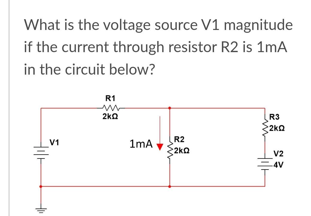 Solved What is the voltage source V1 magnitude if the | Chegg.com