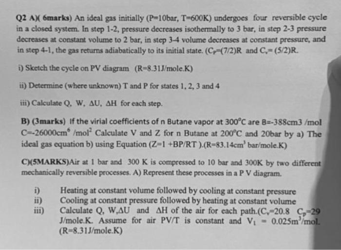 Solved Data: β=V1(∂T∂V)PK=−V1(∂P∂V)TVdV=βdT−kdP P= Constant | Chegg.com