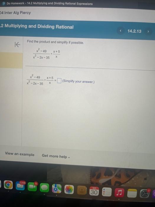 Solved Find the quotient and bimplify the result. | Chegg.com