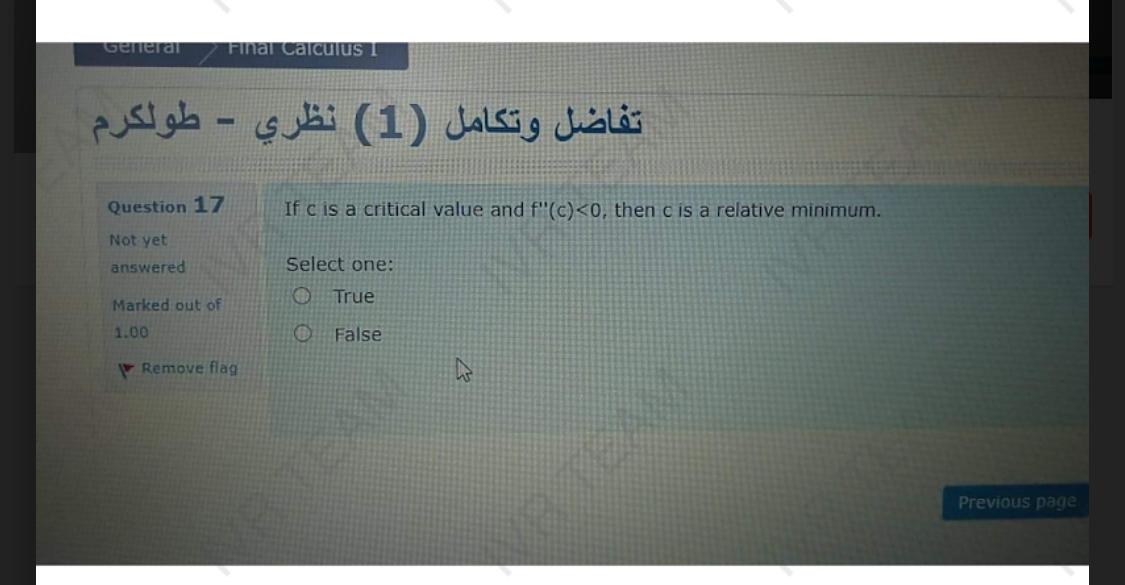 Solved If c ﻿is a critical value and f''(c)