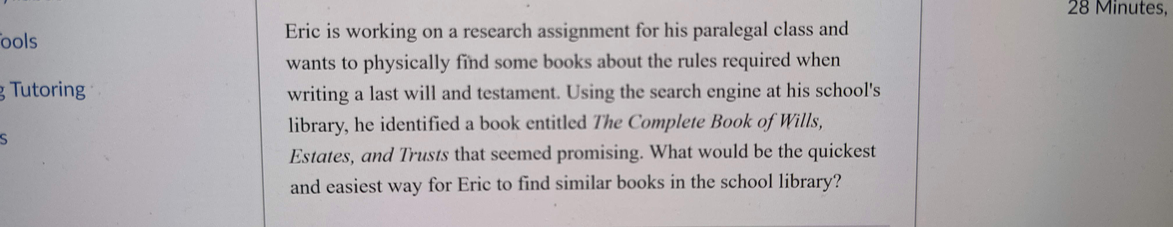 Solved Eric is working on a research assignment for his | Chegg.com