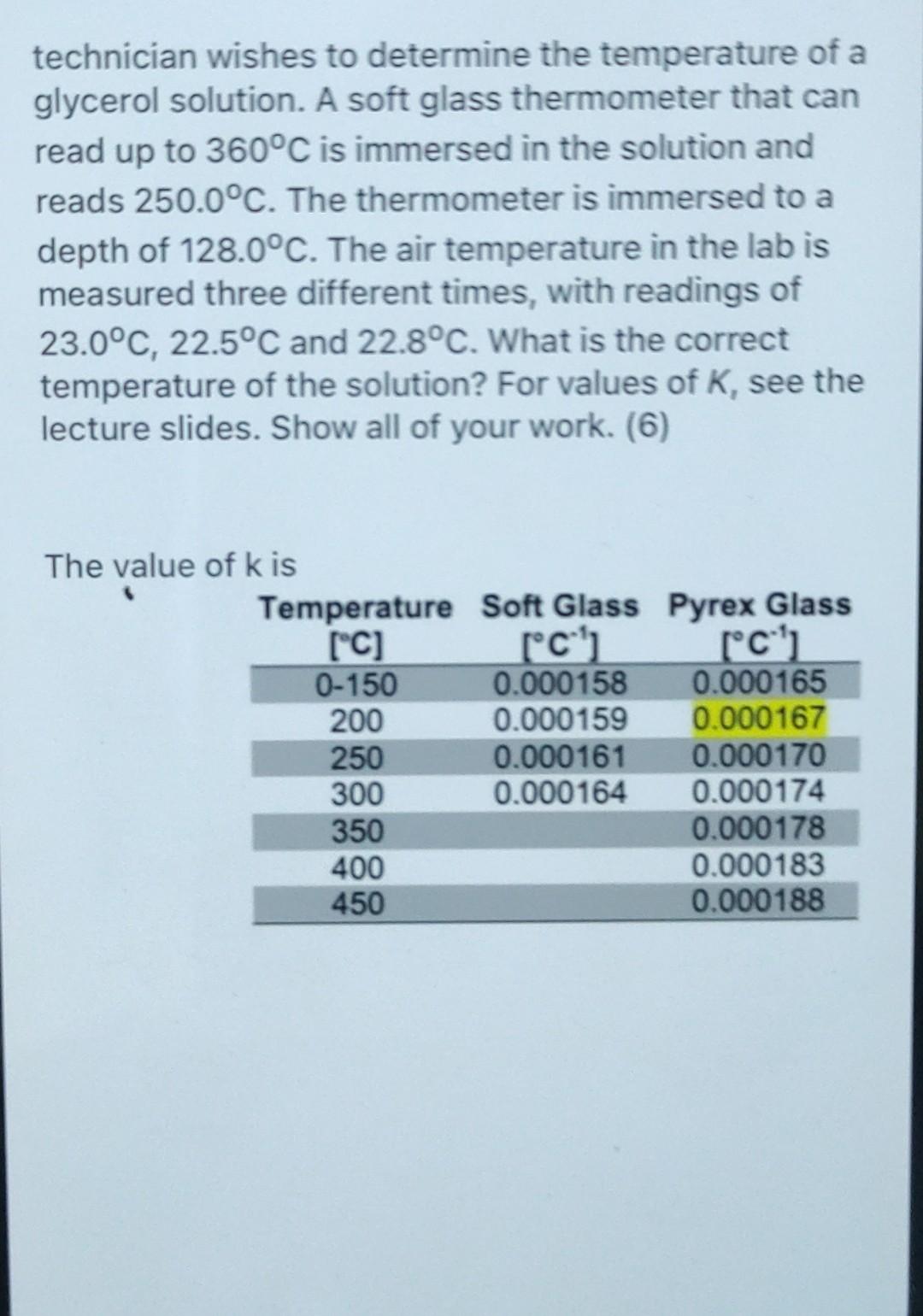 Solved technician wishes to determine the temperature of a | Chegg.com