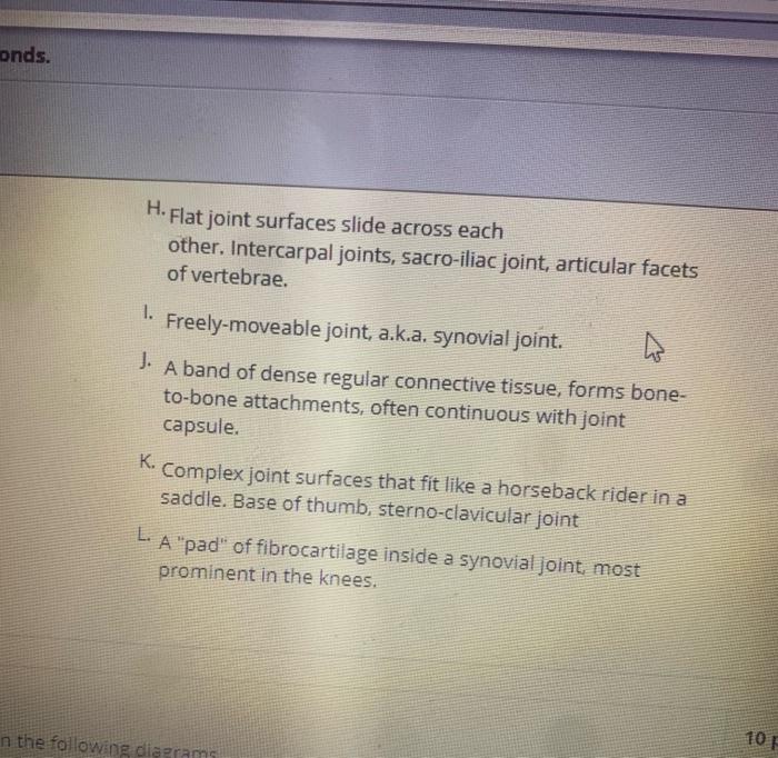 [Solved]: Diarthrosis A. Membrane of fibrous connective tis