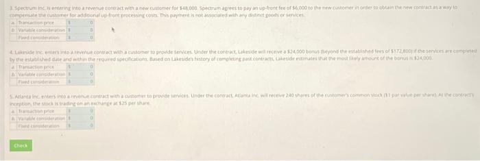 Solved For each of the separate revenue contract scenarios 1 | Chegg.com