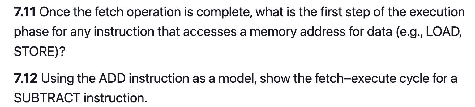Solved 7.11 ﻿Once the fetch operation is complete, what is | Chegg.com