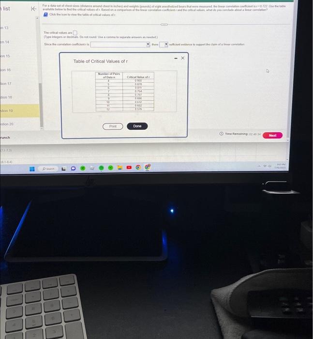 The colbci wabies ars Bance the cendatios | Chegg.com