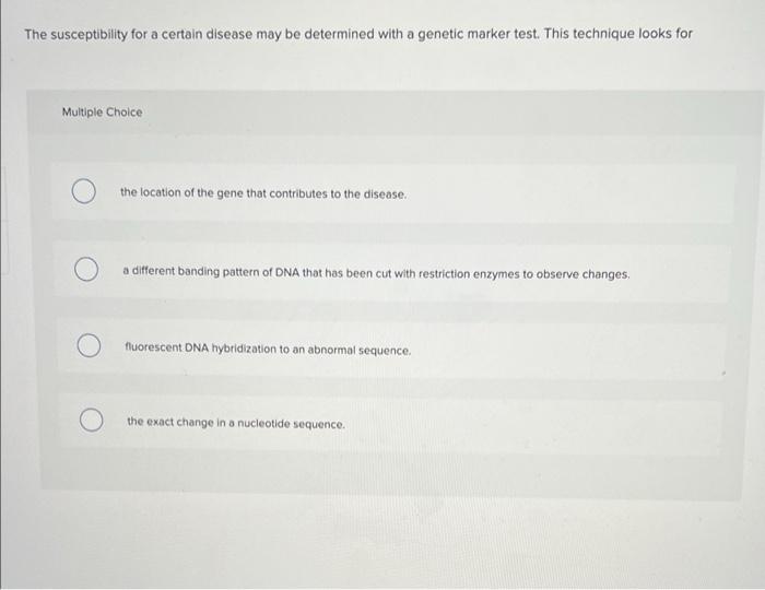 Solved The susceptibility for a certain disease may be | Chegg.com
