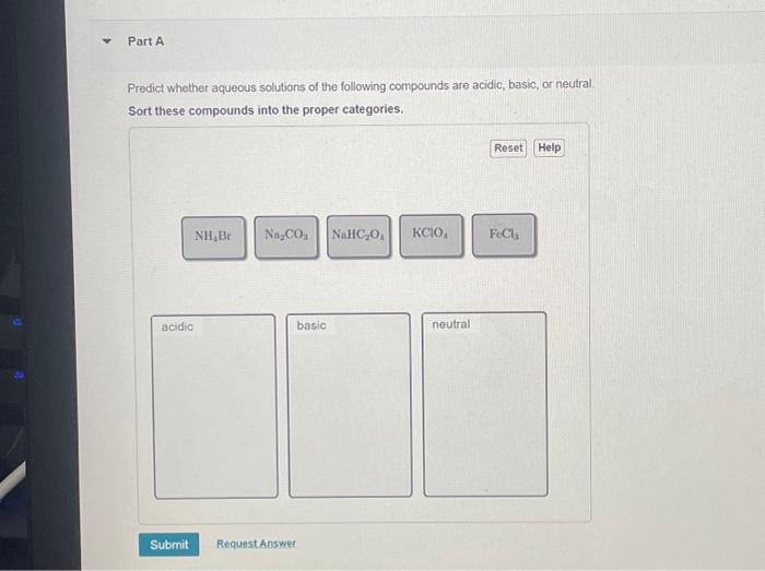 Solved Predict whether aqueous solutions of the following | Chegg.com