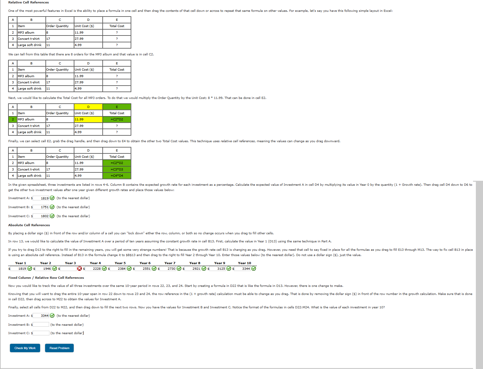 Solved please help solve the wrong answers. Attached are the | Chegg.com