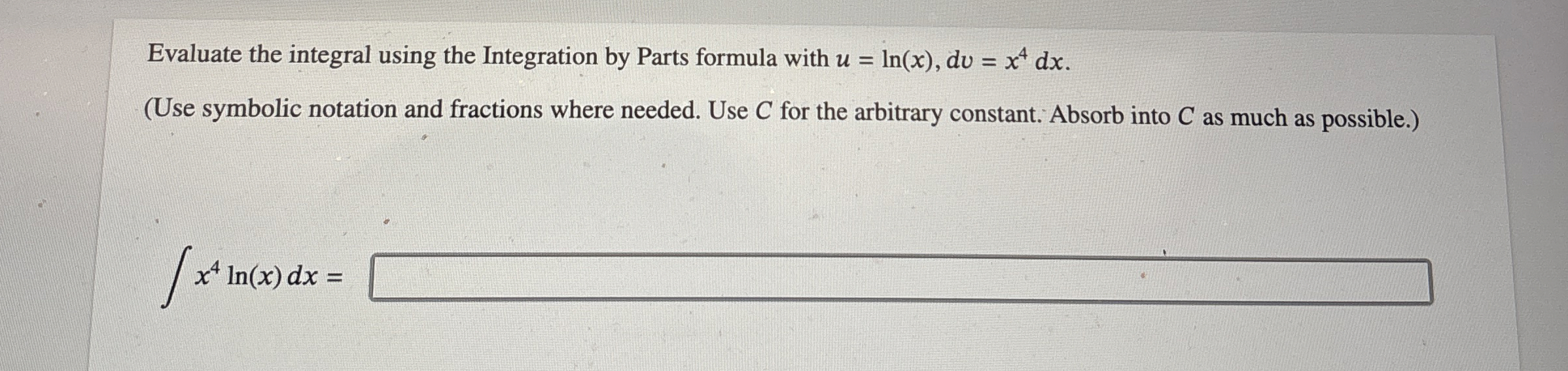 Solved Evaluate the integral using the Integration by Parts | Chegg.com
