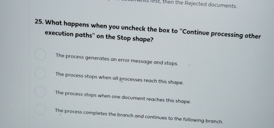 Solved What happens when you uncheck the box to "Continue | Chegg.com