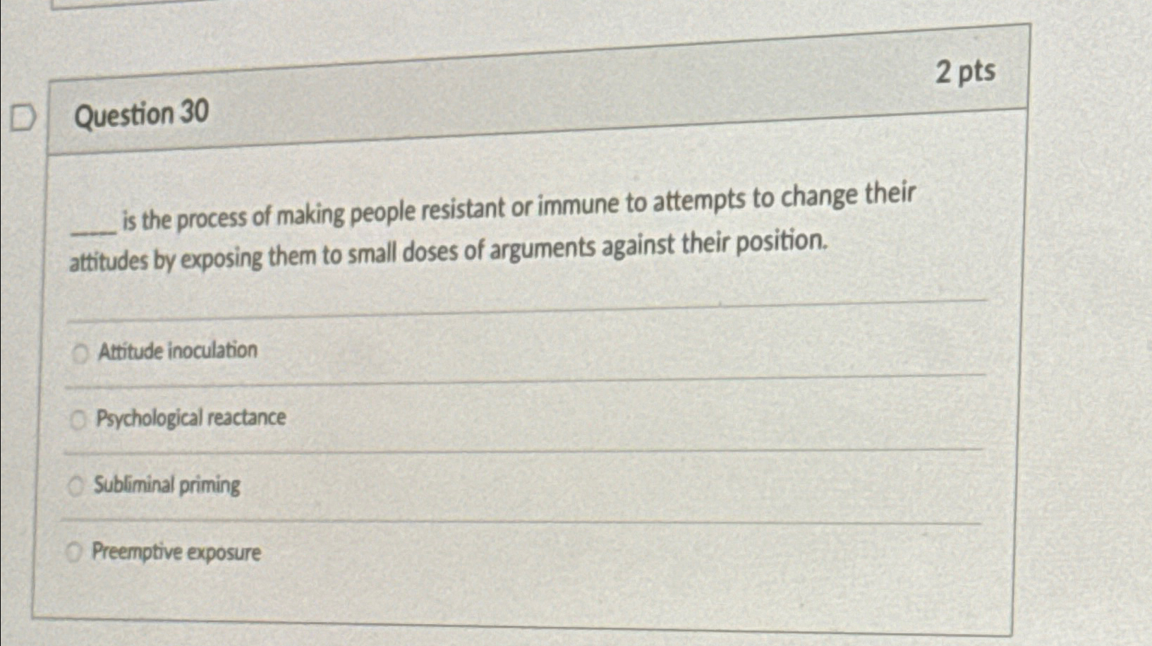 Solved Question 302 ﻿ptsis the process of making people | Chegg.com