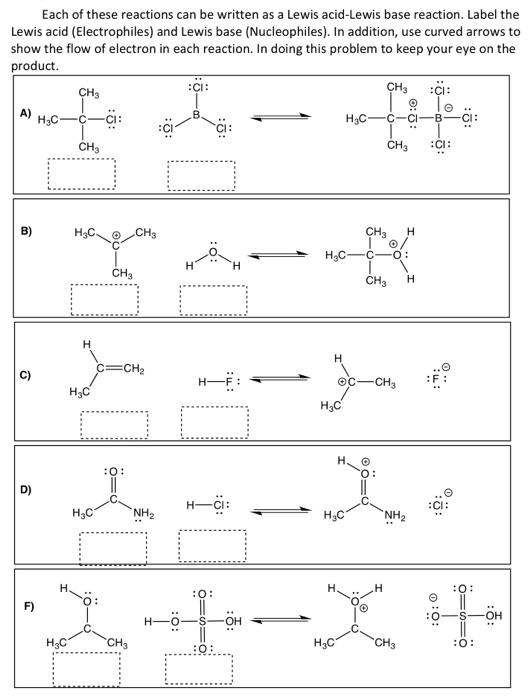 Solved Each of these reactions can be written as a Lewis | Chegg.com