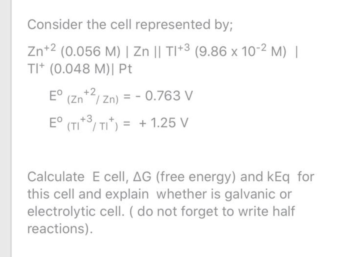 Solved Consider the cell represented | Chegg.com