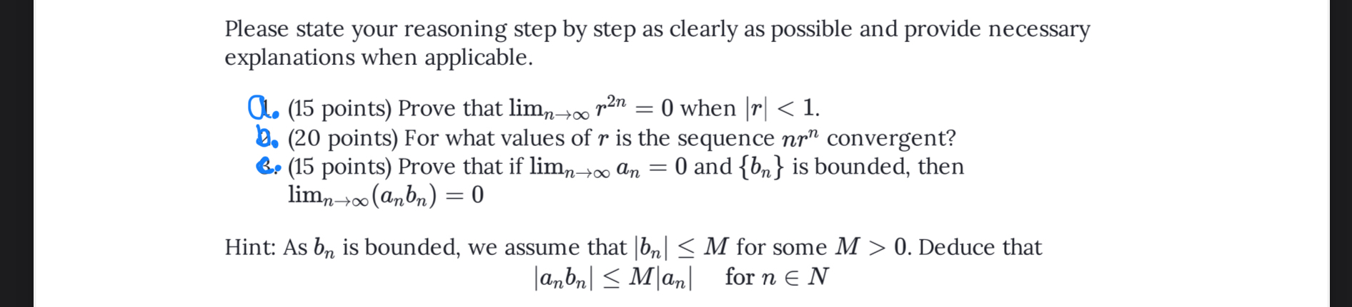 Solved Please state your reasoning step by step as clearly | Chegg.com