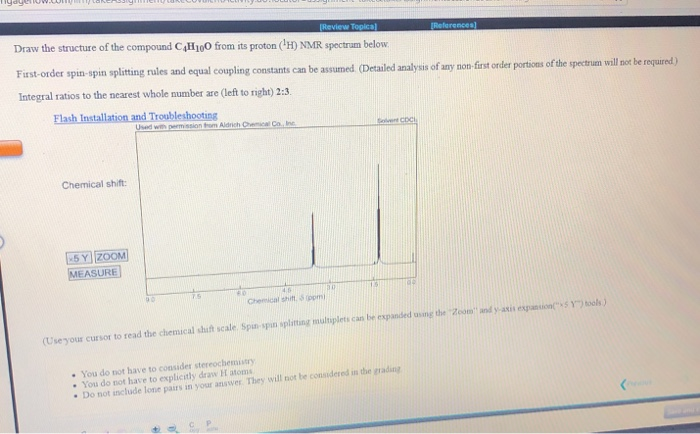 Solved References Review Topical Draw the structure of the | Chegg.com