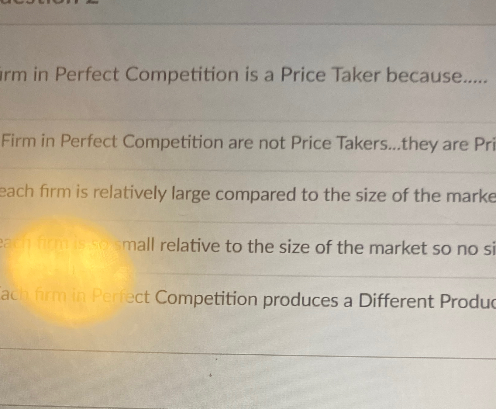 Solved Irm in Perfect Competition is a Price Taker | Chegg.com