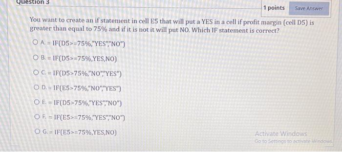 Solved Save Answer ion 3 1 Points You Want To Create An Chegg