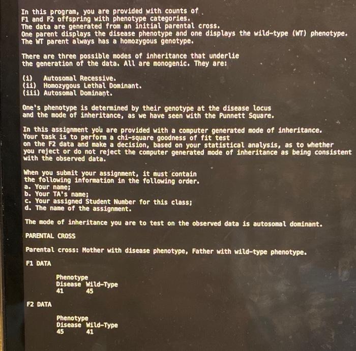 Solved In this program, you are provided with counts of. F1 | Chegg.com