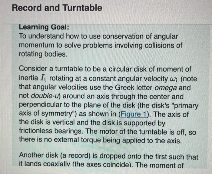 What is the final angular velocity, ωf, of the two | Chegg.com