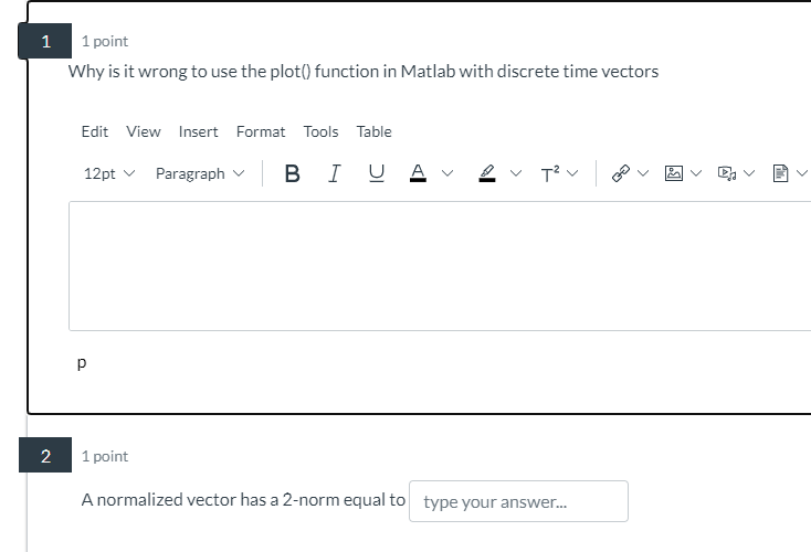 Solved Why is it wrong to use the plot() ﻿function in Matlab | Chegg.com