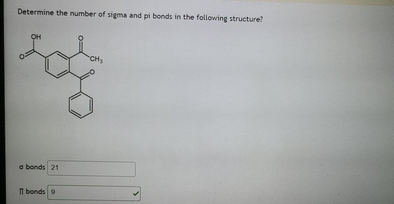 Solved Determine the number of sigma and pi bonds in the | Chegg.com