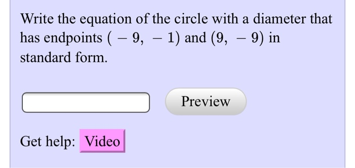 Solved Write the equation of the circle centered at ( – 7, | Chegg.com