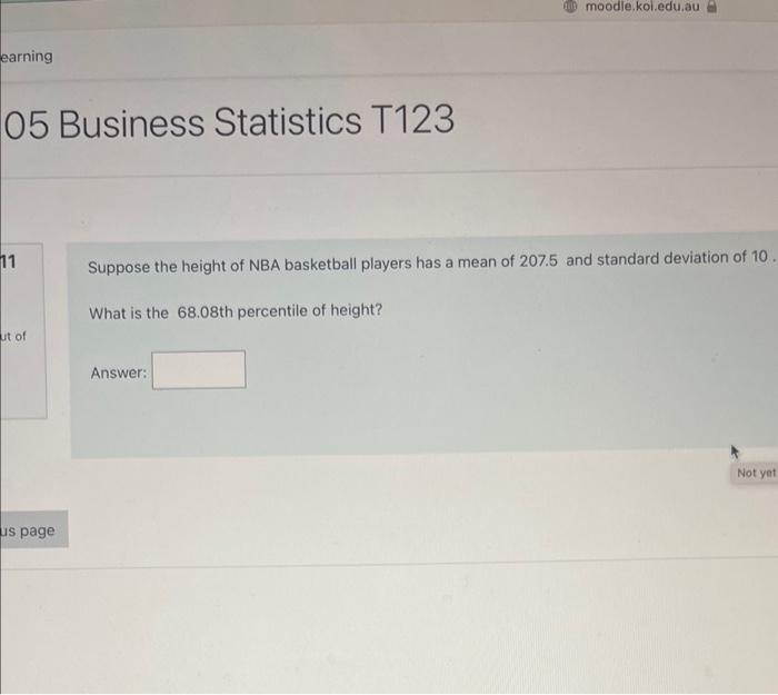 05 Business Statistics T123 11 Suppose the height of | Chegg.com