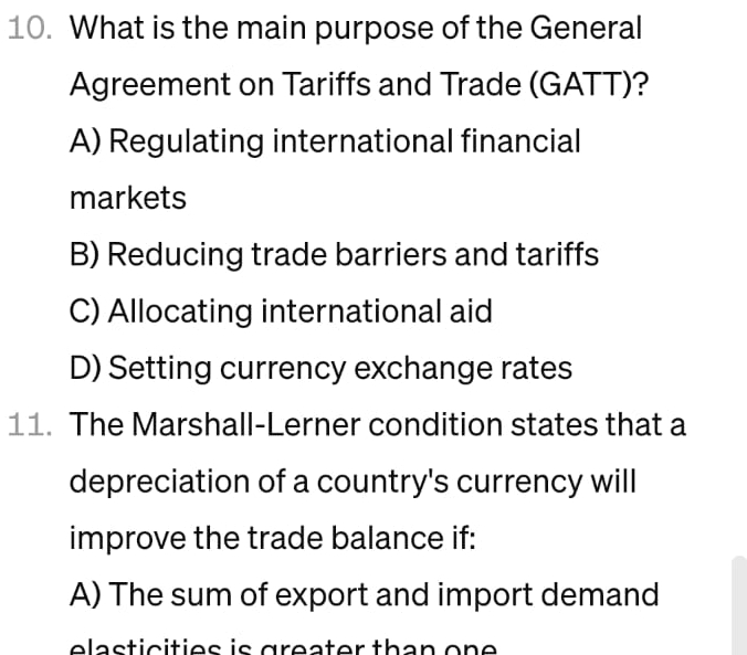 Solved Economic: What is the main purpose of the General | Chegg.com