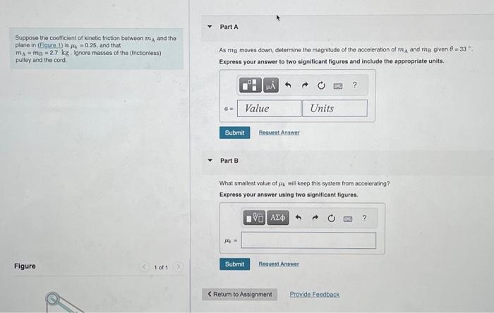 solve for A and B | Chegg.com