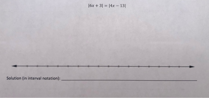 Solved Determine the solution set, graph the solution on the | Chegg.com