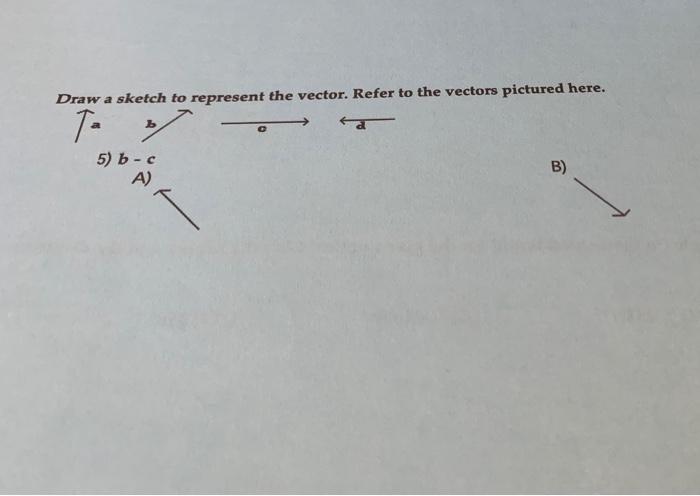 Solved Draw a sketch to represent the vector. Refer to the | Chegg.com