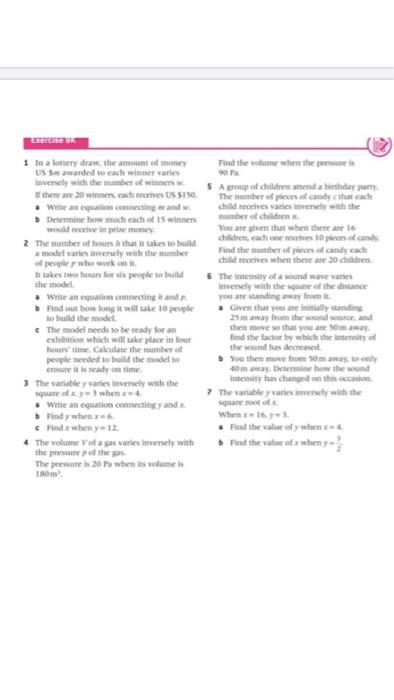 Solved 1 In a lottery draw the amount of money US 5 awarded | Chegg.com