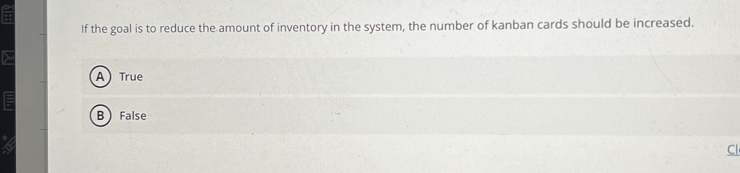 High Quality SOLUTION If the goal is to reduce the amount of inventory in | Chegg.com