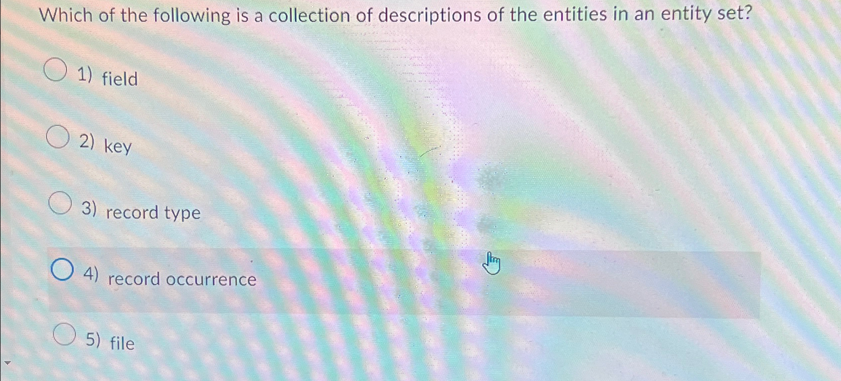 Solved Which of the following is a collection of | Chegg.com
