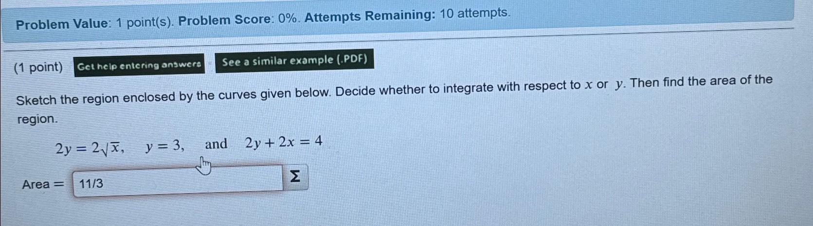 Solved Problem Value: 1 ﻿point(s). ﻿Problem Score: 0%. | Chegg.com
