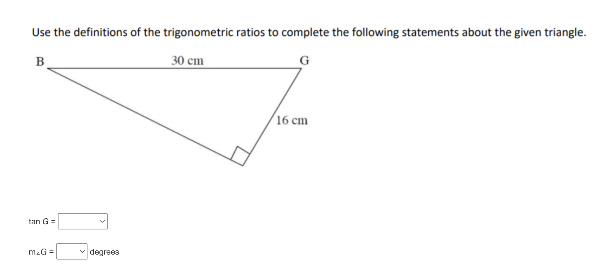 Solved Use the definitions of the trigonometric ratios to | Chegg.com