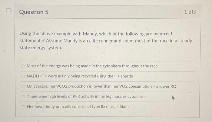 Solved Using the above example with Mandy, which of the | Chegg.com
