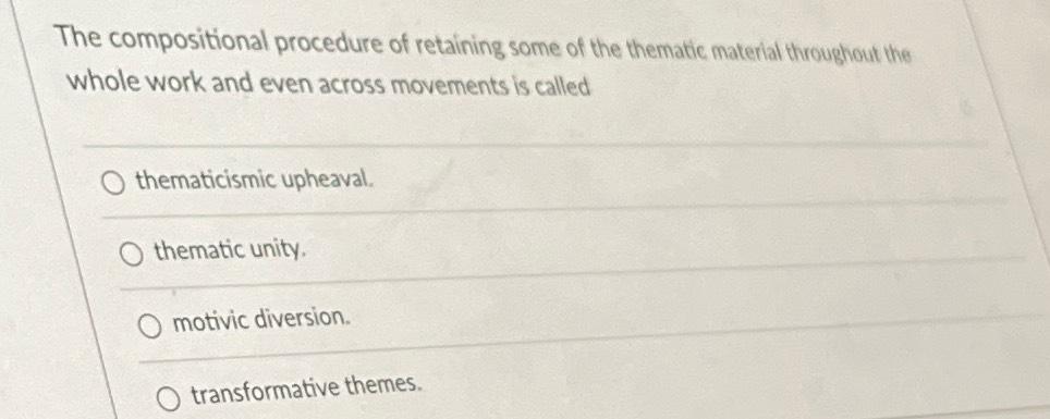 Solved The compositional procedure of retaining some of the | Chegg.com