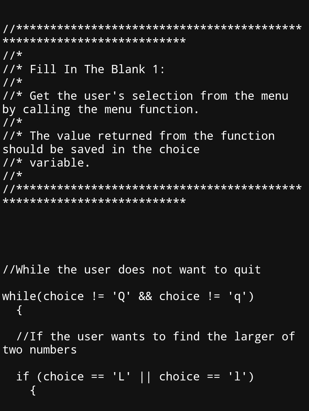 Solved //CSCI 240 Function Calling Recitation Project | Chegg.com