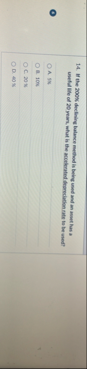 Solved If the 200% ﻿declining balance method is being used | Chegg.com