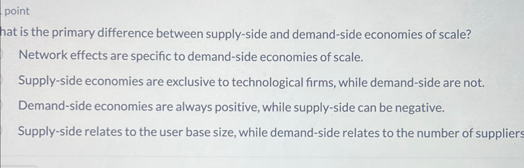 Solved pointhat is the primary difference between | Chegg.com